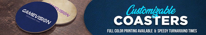 Custom Coasters - Personalized Drink Coaster with Logos