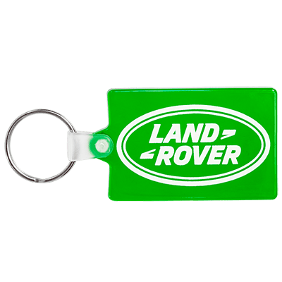 Rectangle Soft Plastic Keychains | Key Tags - 24HourWristbands.Com