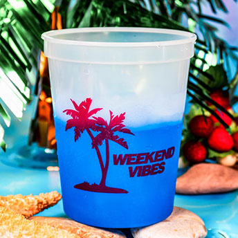 16oz Color Changing Stadium Cups | Color Changing Stadium Cups