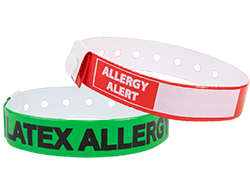 Medical Alert Wide Vinyl Wristbands - 24HourWristbands.Com