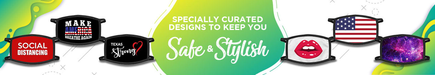 Custom Reusable Face Masks: Full Color by 24HourWristbands.Com ...