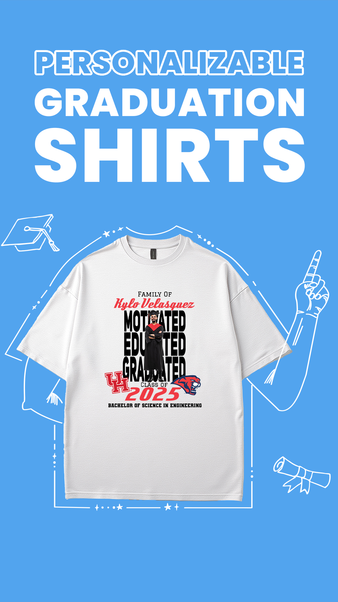 Graduation Party Essentials: Custom Tyvek & Party Favors ...