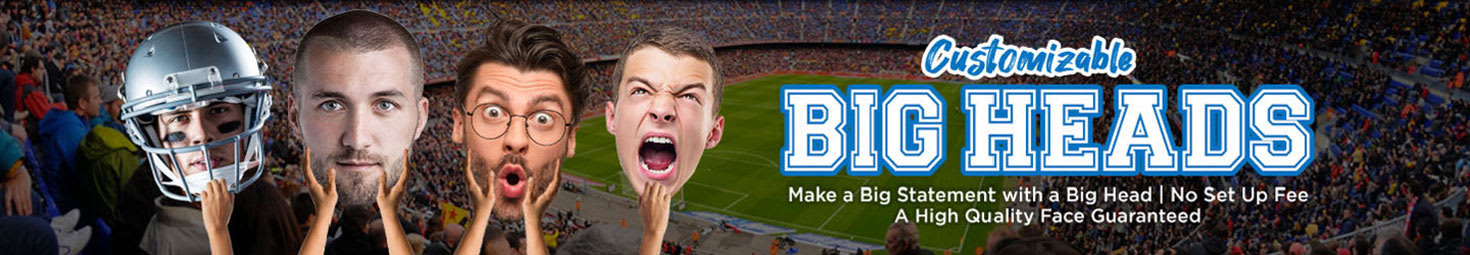Custom Big Head Cutouts - 24HourWristbands.Com