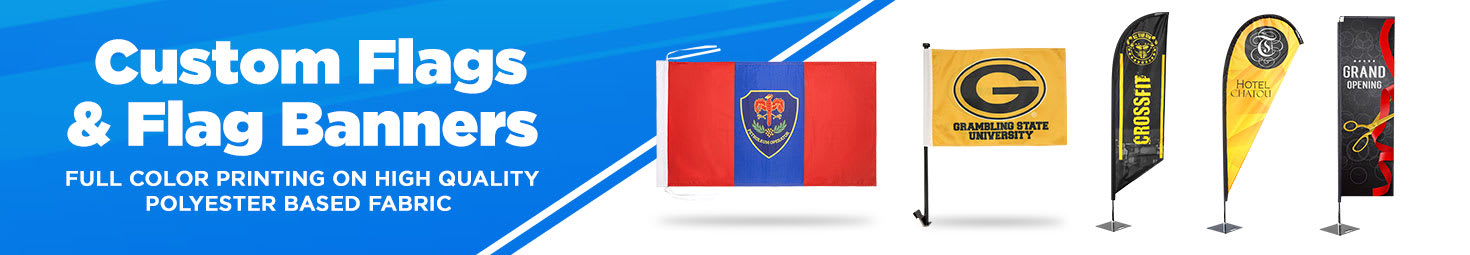 Custom Flags - 24HourWristbands.Com