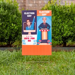 Custom 6" X 18" Yard Signs | Custom Yard Signs - 24HourWristbands.Com