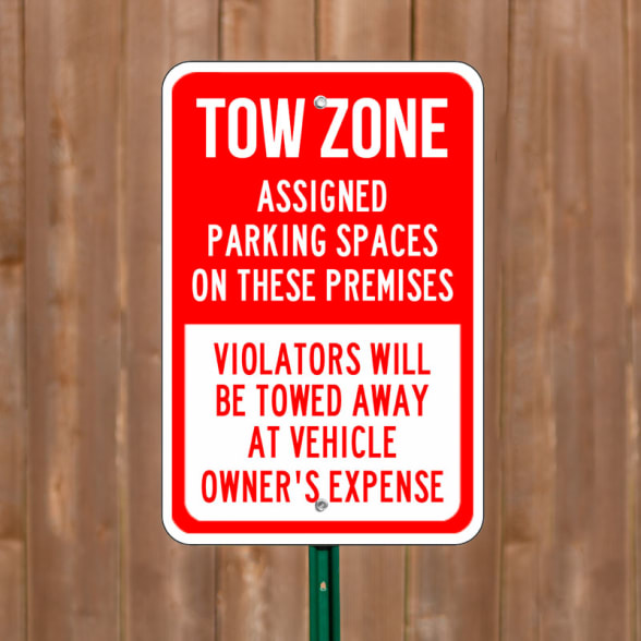 Custom Parking Signs | Custom Parking Signs - 24HourWristbands.Com