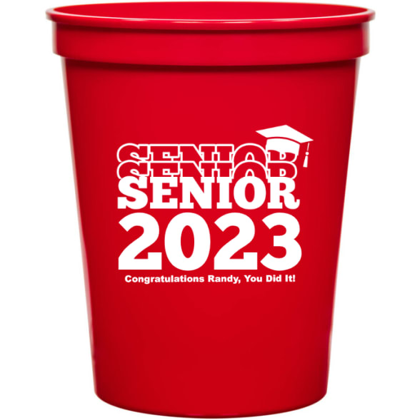 Personalized Senior Graduation Stadium Cups | Graduation Stadium Cups ...
