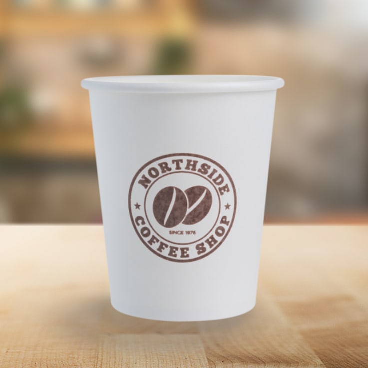 Custom 8 Oz. Paper Hot Cups | Paper Cups - 24HourWristbands.Com