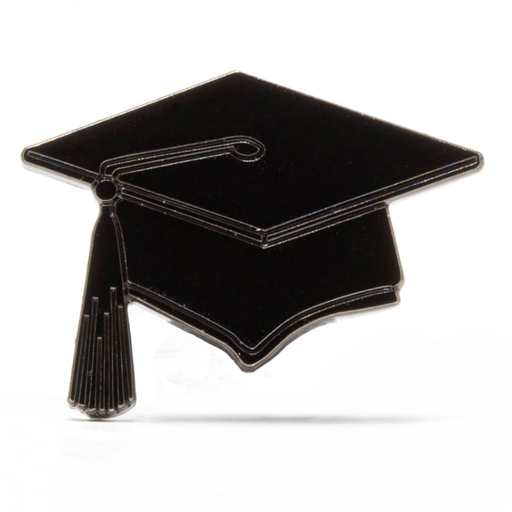 Graduation Cap Stock Lapel Pins | Academic Lapel Pins ...