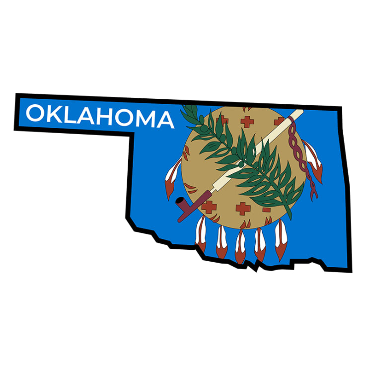Oklahoma Stock Lapel Pins | State Lapel Pins - 24HourWristbands.Com