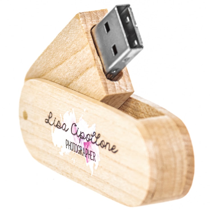 Custom Wood Swivel USB Flash Drives | USB Flash Drives ...