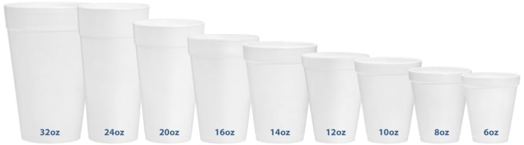 Custom 16 Oz. Foam Cups | Styrofoam Cups - 24HourWristbands.Com