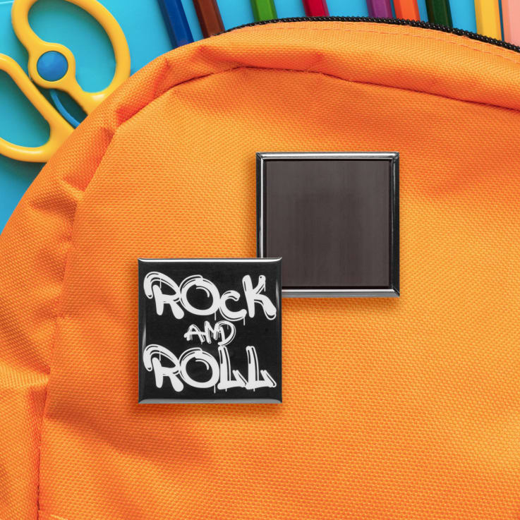 2 Inch Square Magnet Buttons | Magnet Buttons - 24HourWristbands.Com