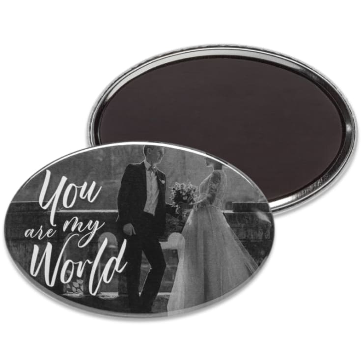 2.75 X 1.75 Inch Oval Magnet Buttons | Pins, Buttons & Patches ...