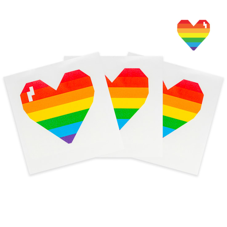 Custom LGBTQ Pride Temporary Tattoos | LGBTQ - 24HourWristbands.Com