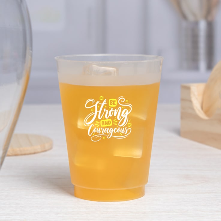 16oz Frosted Stadium Cups | Frosted Stadium Cups - 24HourWristbands.Com