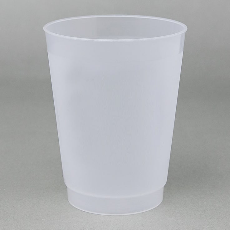 Blank 10oz Frosted Stadium Cups | Custom Event Decor - 24HourWristbands.Com