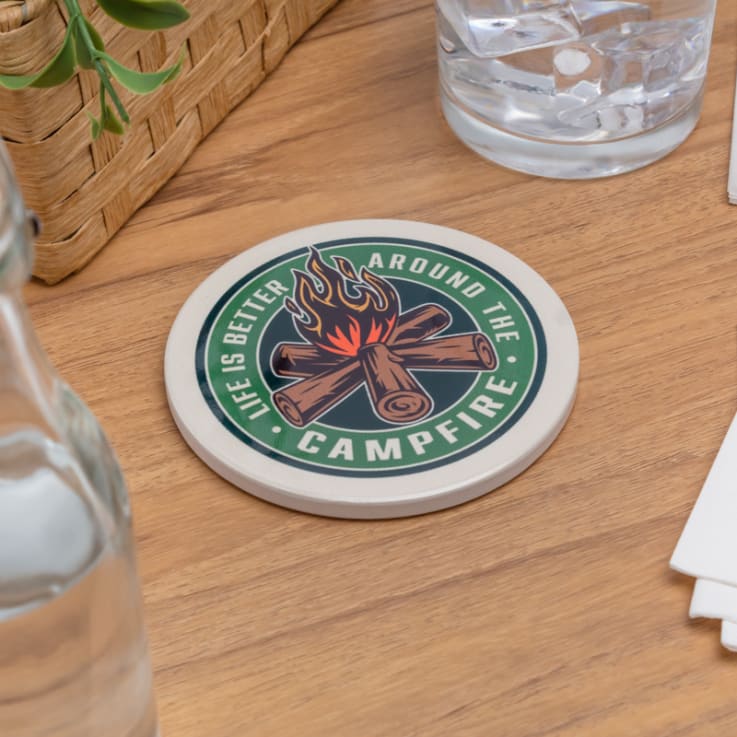 4 Inch Full Color Round Ceramic Coasters | Photo Coasters ...