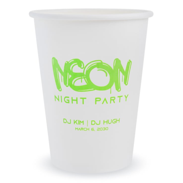Custom 12 Oz. Paper Hot Cups | Paper Cups - 24HourWristbands.Com
