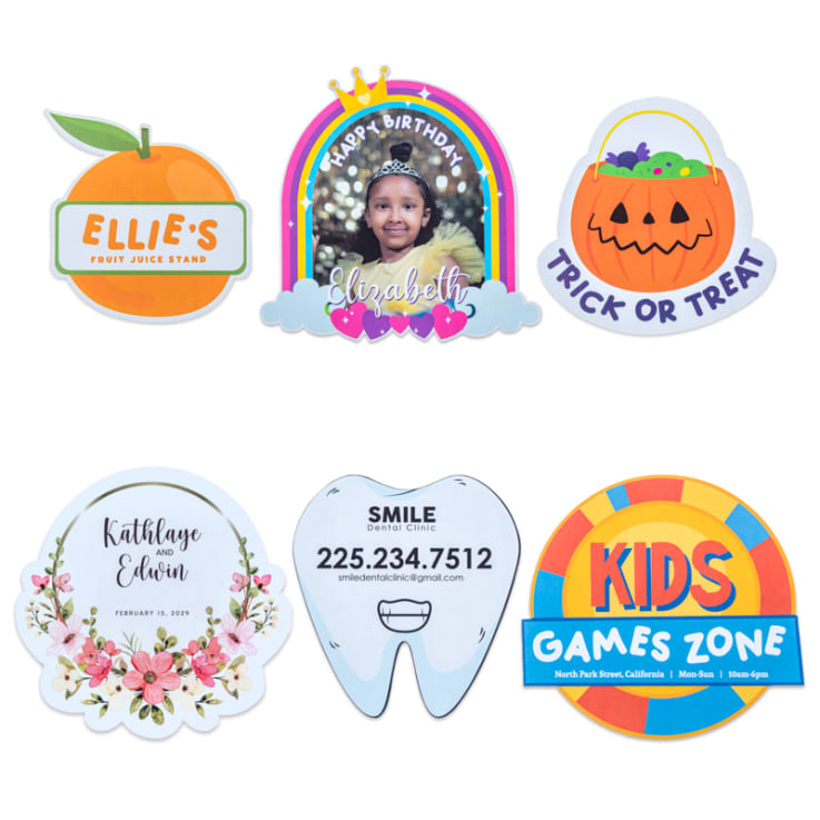 Custom Die Cut Magnets | Magnets - 24HourWristbands.Com