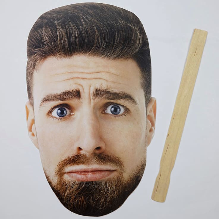 Face Cutout Hand Fans | Hand Fans - 24HourWristbands.Com