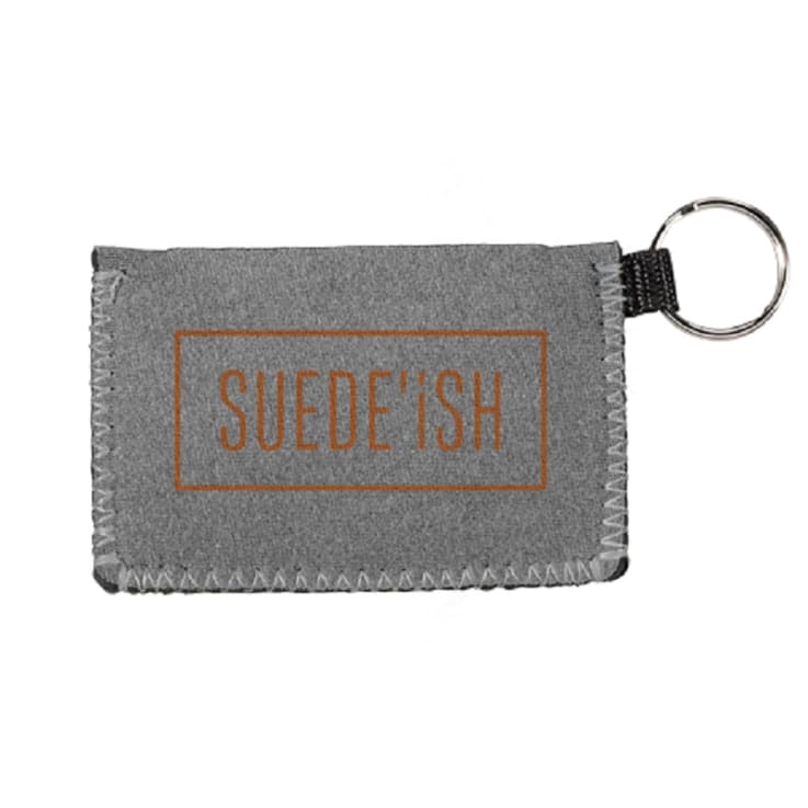 Suede-ish Neoprene Card Holders | Wallets - 24HourWristbands.Com