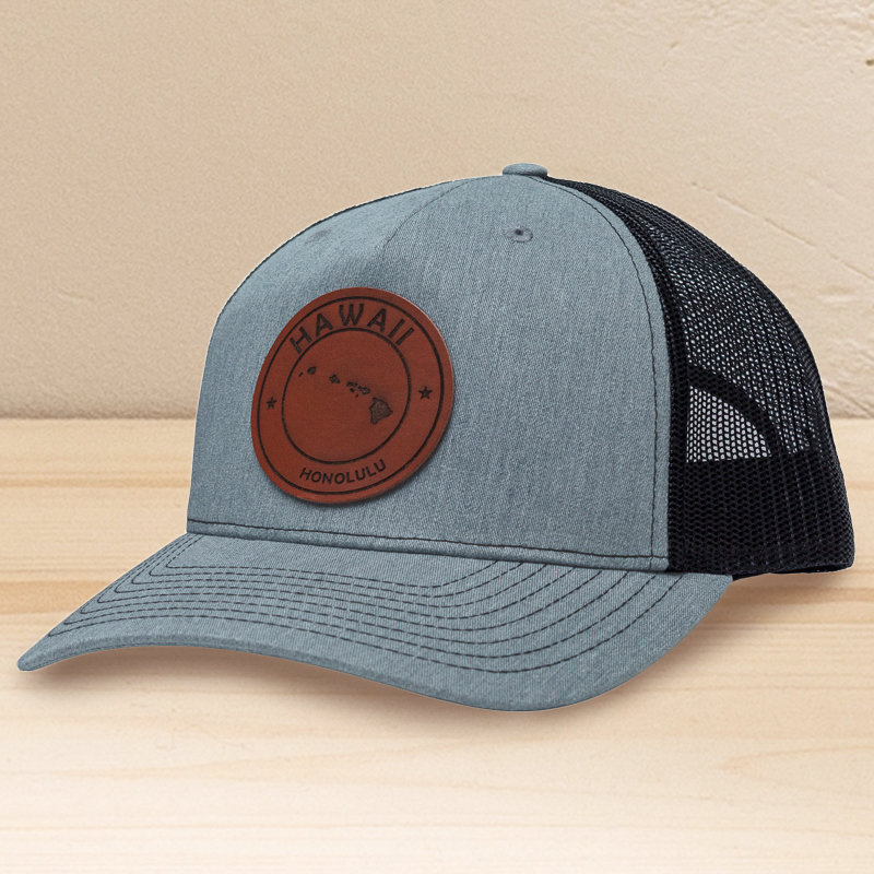 Custom Leather Patch Hat - 24HourWristbands.Com