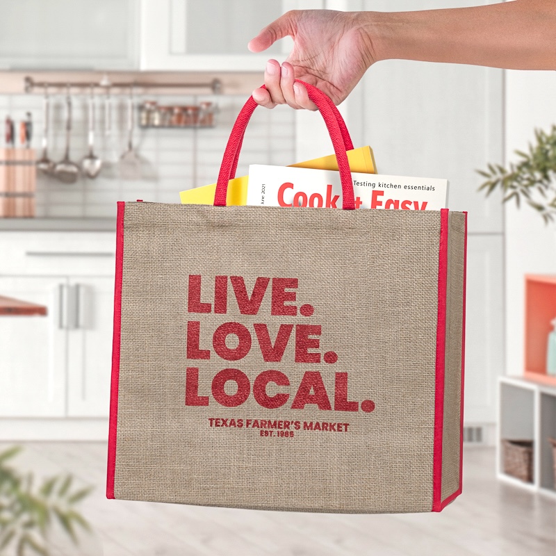 Custom Jute Tote Bags - 24HourWristbands.Com