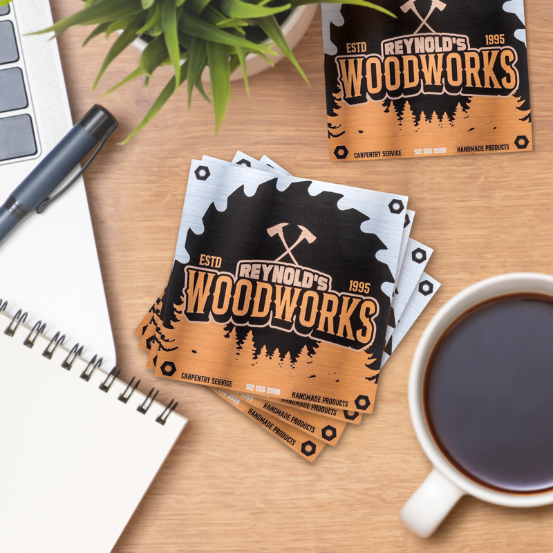 Brushed Aluminum Stickers | Stickers & Decals - 24HourWristbands.Com