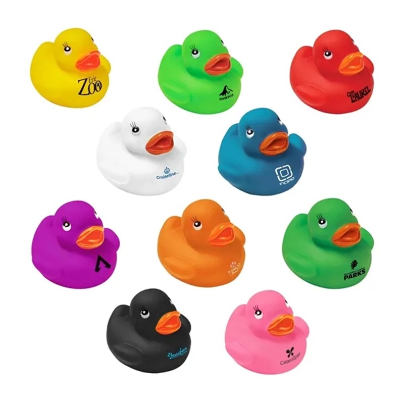 Custom 2" Colorful Rubber Ducks - 24HourWristbands.Com