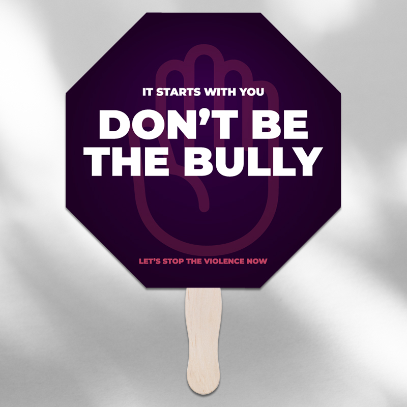 Stop Sign Hand Fans - 24HourWristbands.Com