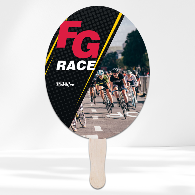 Oval Hand Fans - 24HourWristbands.Com