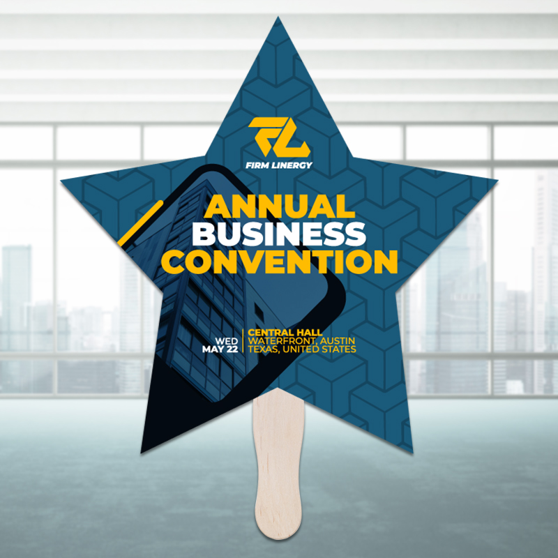 Star Hand Fans - 24HourWristbands.Com