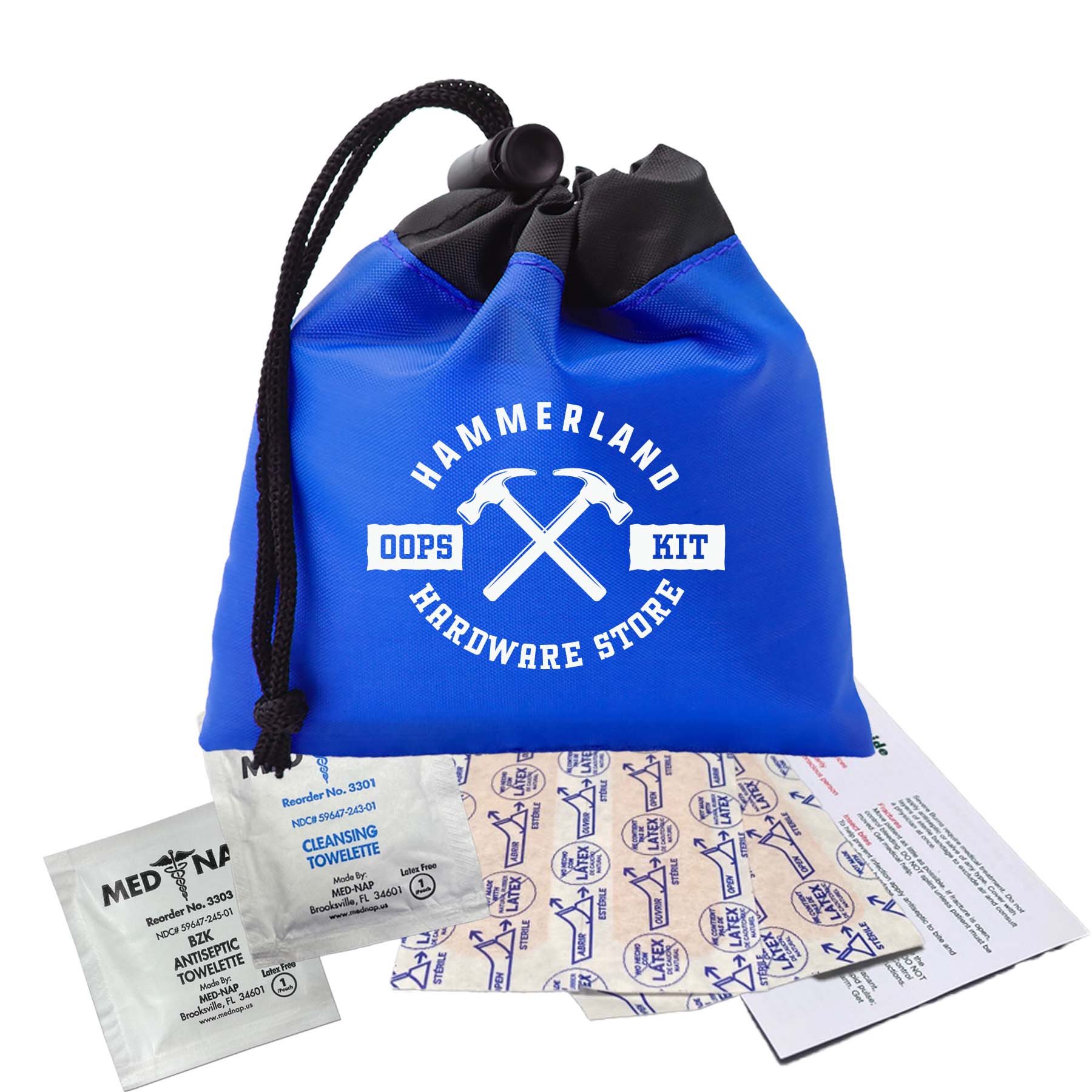 Cinch Tote First Aid Kit 2 - 24HourWristbands.Com