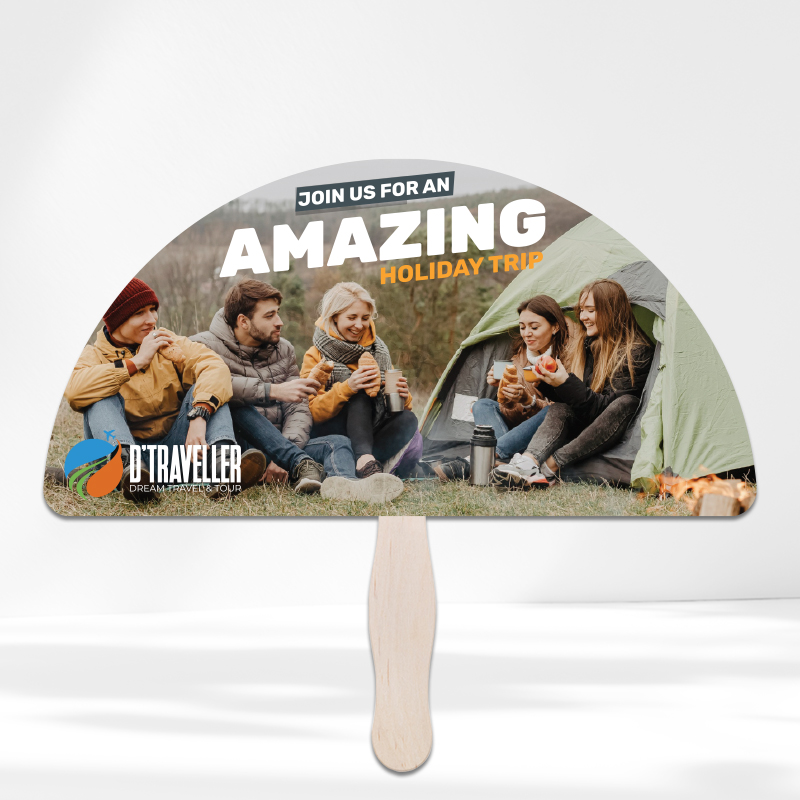 Custom Shape Fan - 24HourWristbands.Com