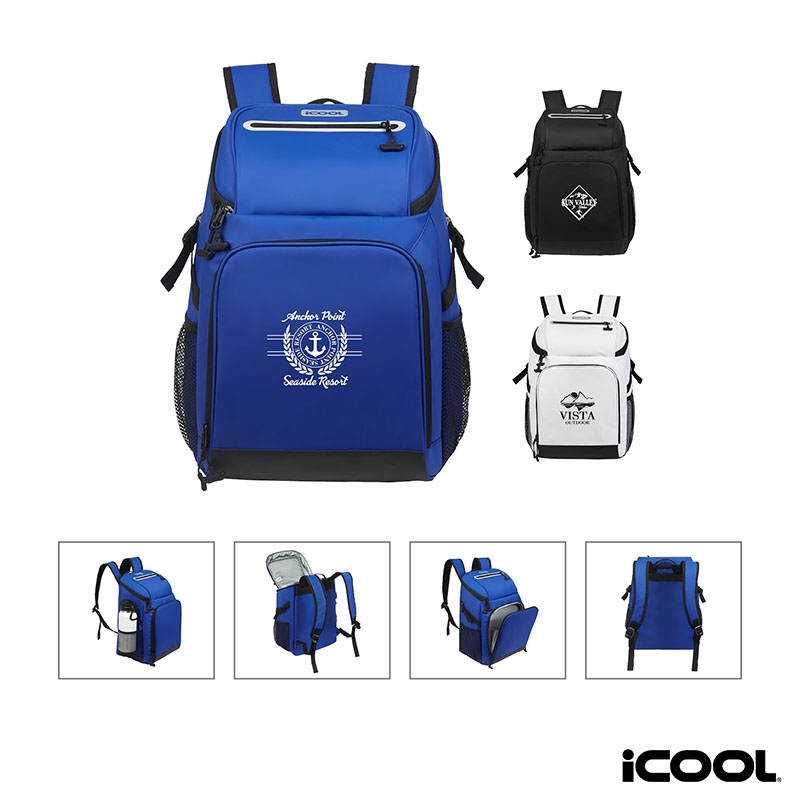ICool ICOOL® Vail 20-Can Cooler Backpack | Drinkware - 24HourWristbands.Com
