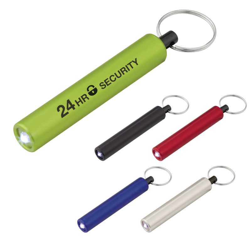 Mini Cylinder LED Flashlight Key Tag - 24HourWristbands.Com