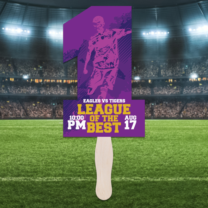 Number 1 Hand Fan - 24HourWristbands.Com