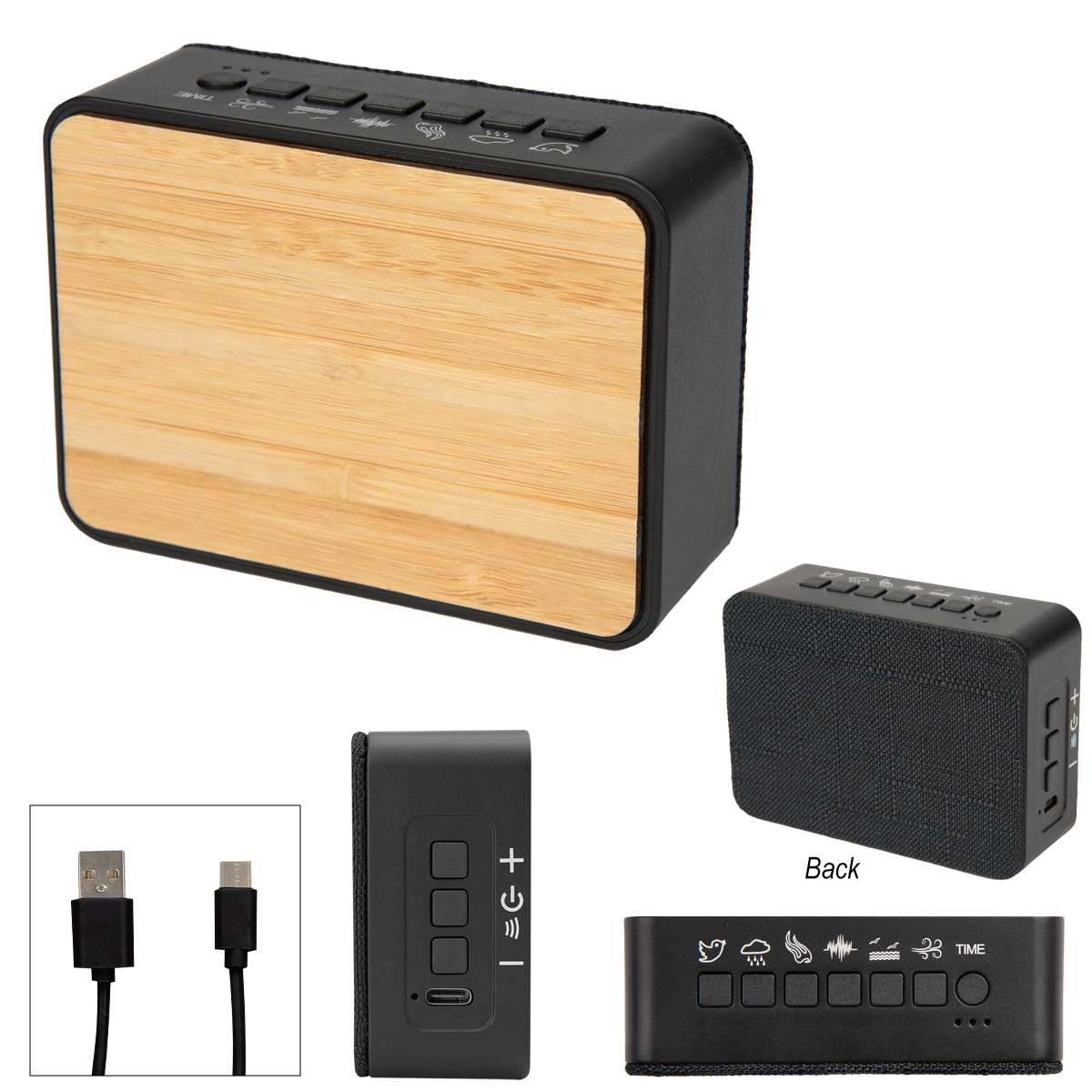 Sound Asleep Bamboo White Noise Machine & Speaker 2.0 ...