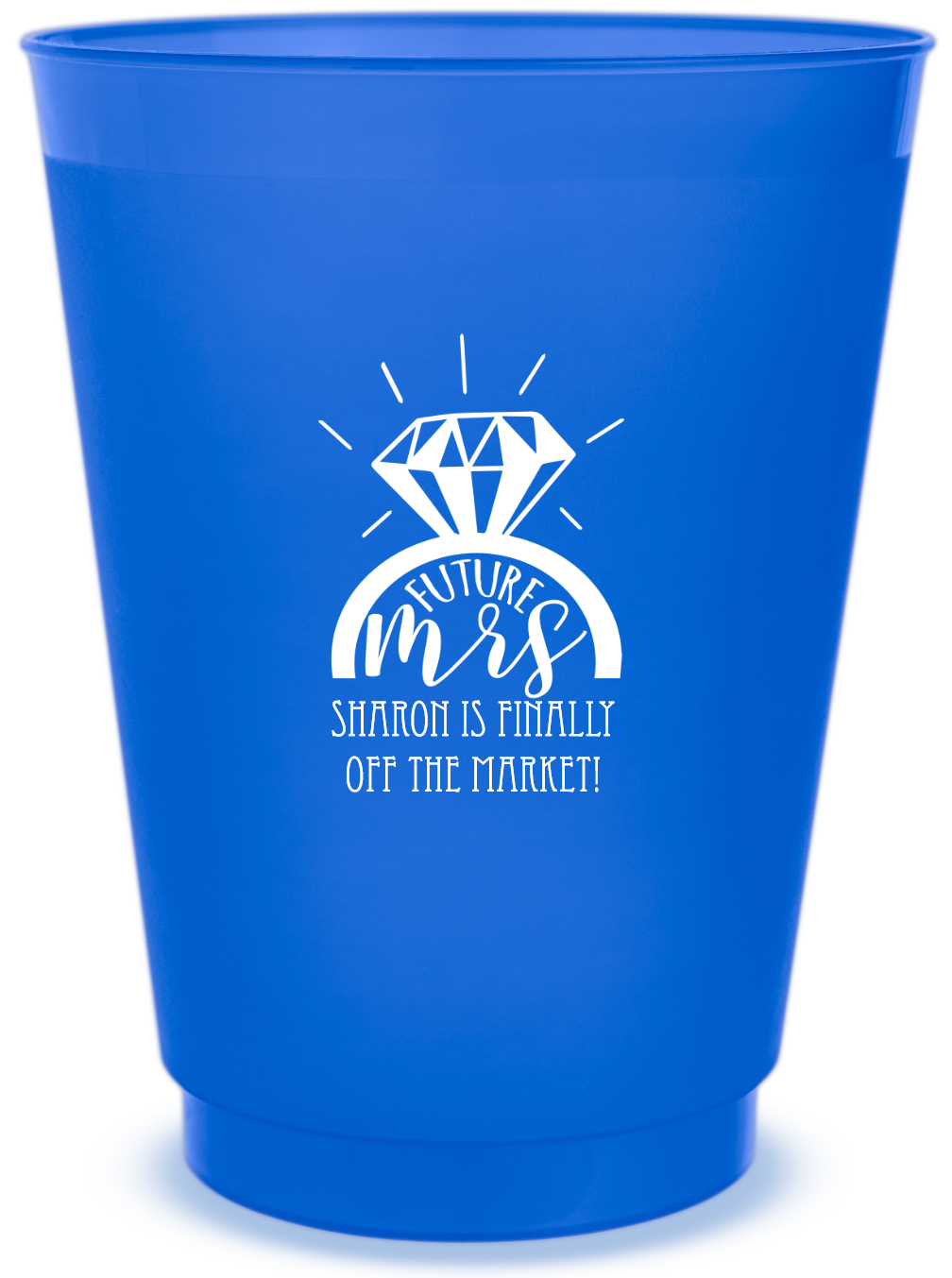Custom Frosted Stadium Cups — Future Mrs - 24HourWristbands.Com