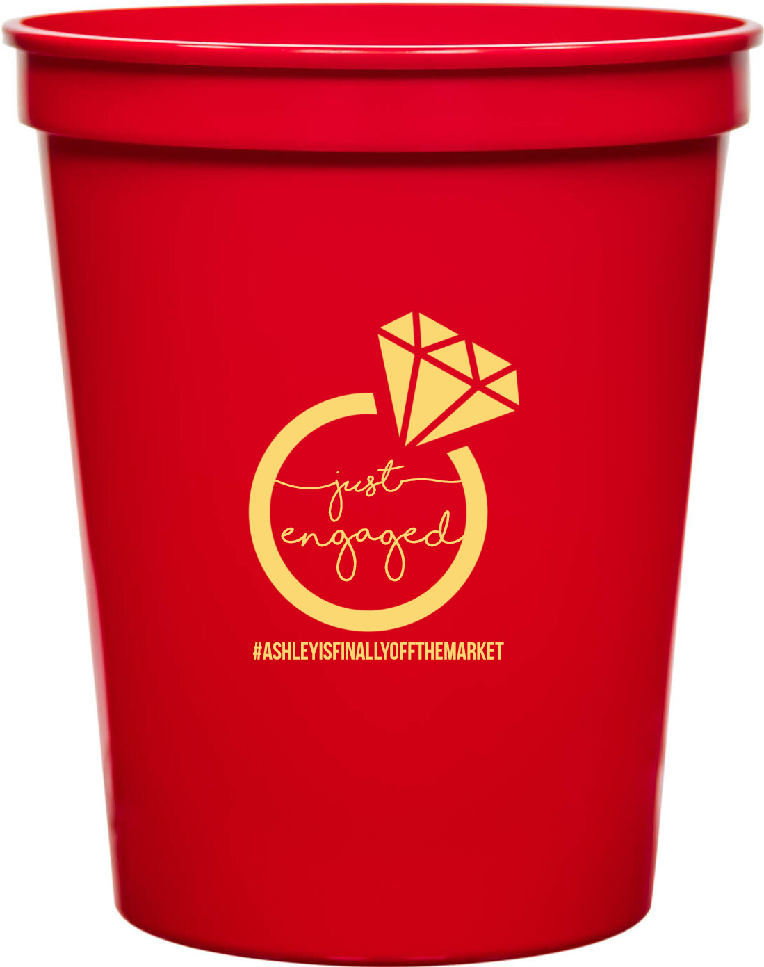 Custom Stadium Cups — Large Diamond Ring | Branded Drinkware ...
