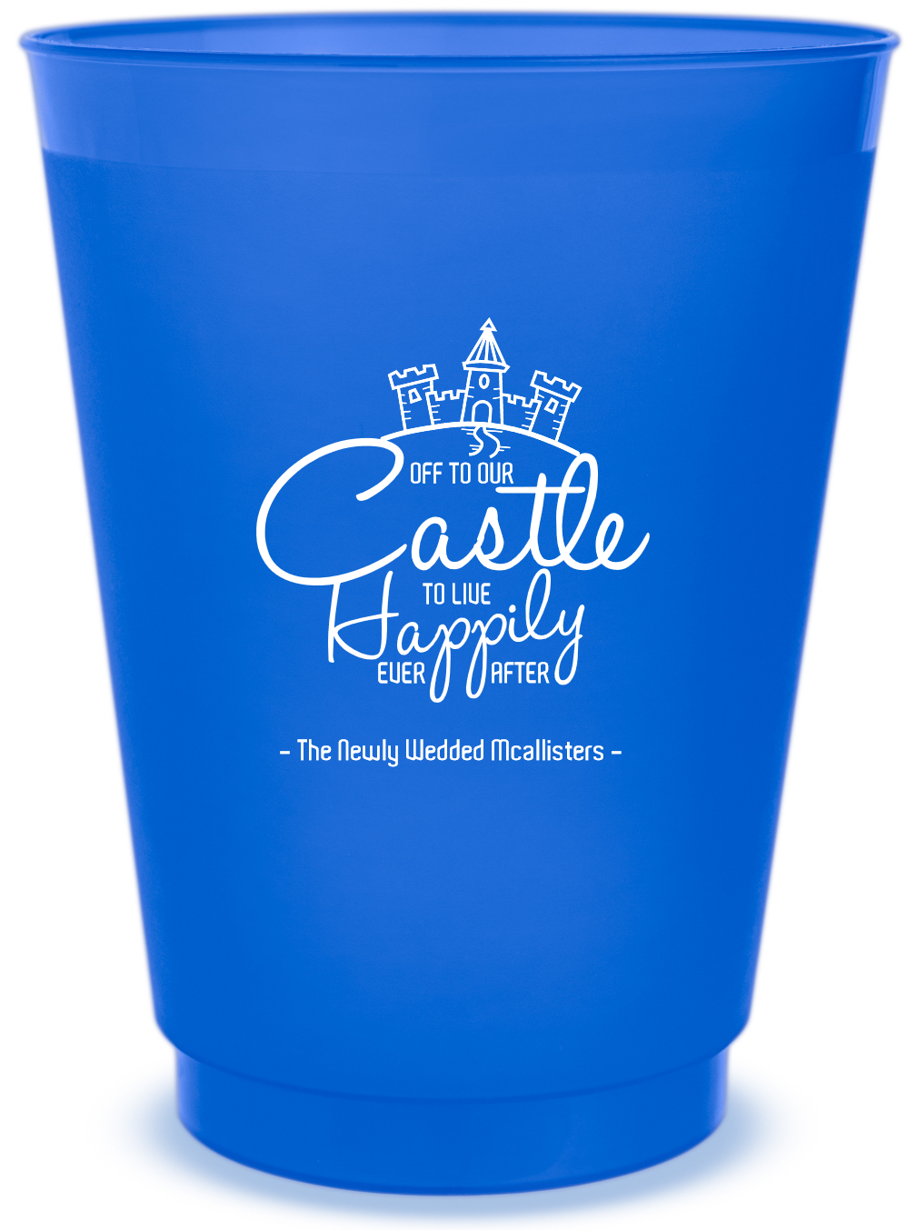 Custom Off To Our Castle Happily Ever After Fairytale Wedding Frosted ...