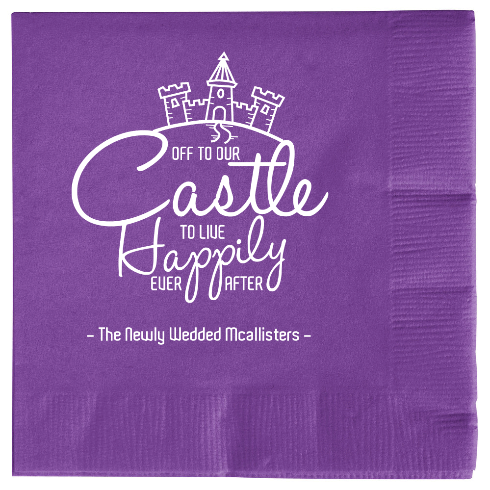 Custom Off To Our Castle Happily Ever After Fairytale Wedding Premium ...