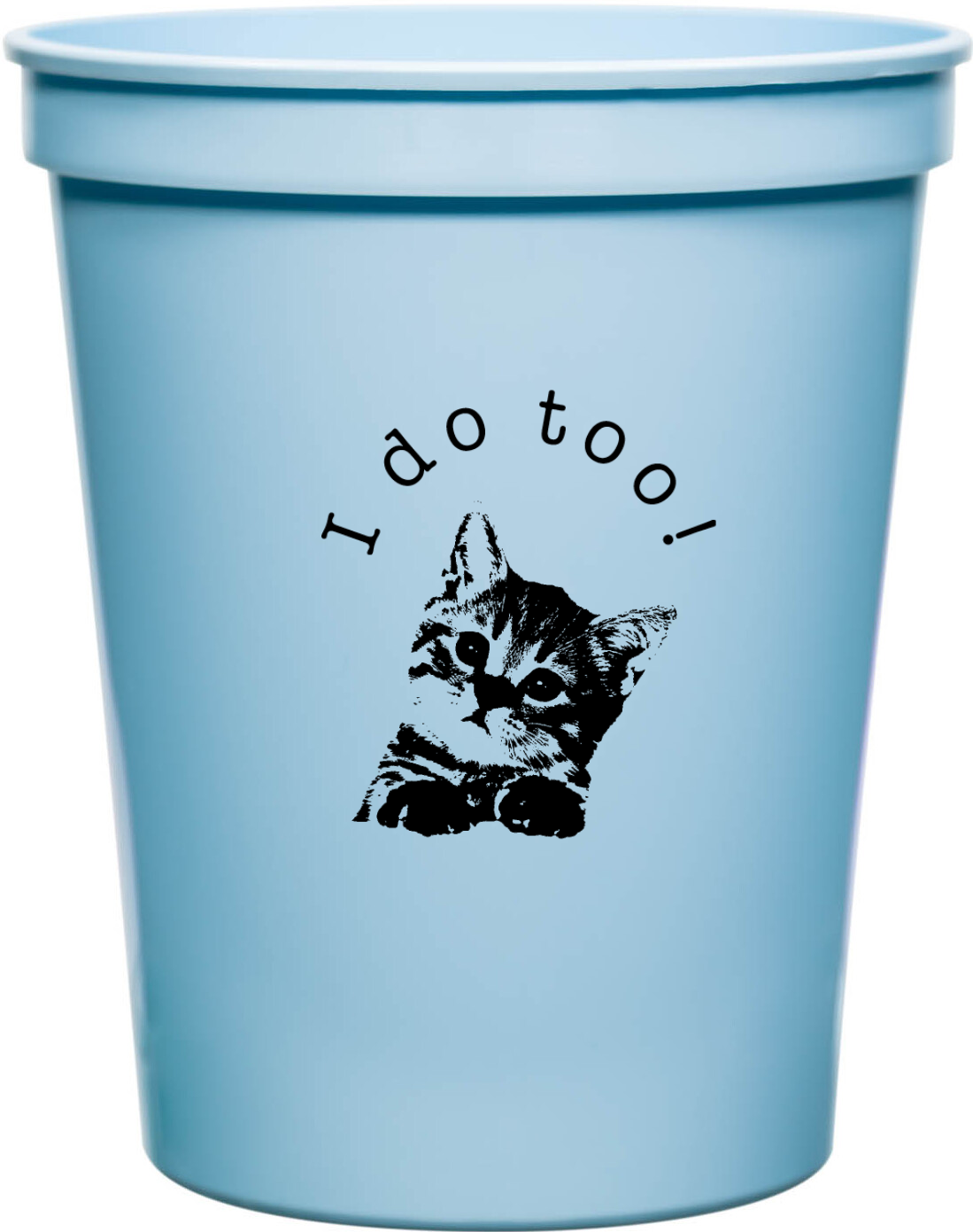 Custom Stadium Cups — Cat I Do Too Pet | Branded Drinkware ...