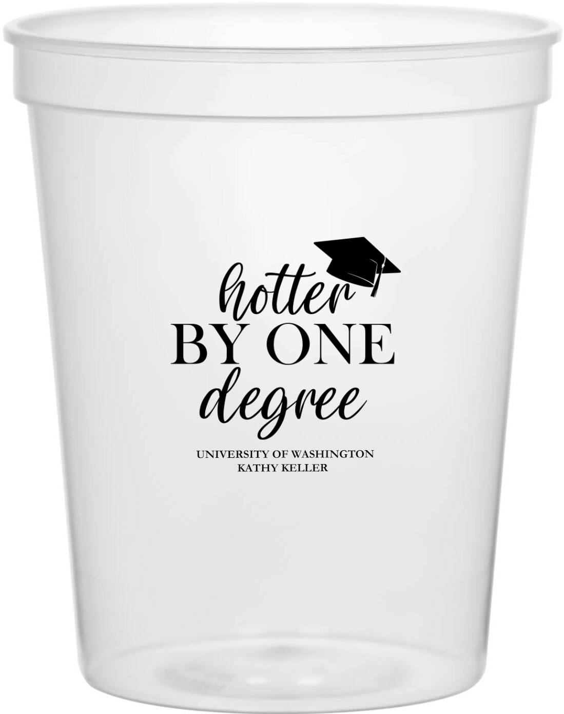 Customized Hotter By One Degree Graduation Stadium Cups ...