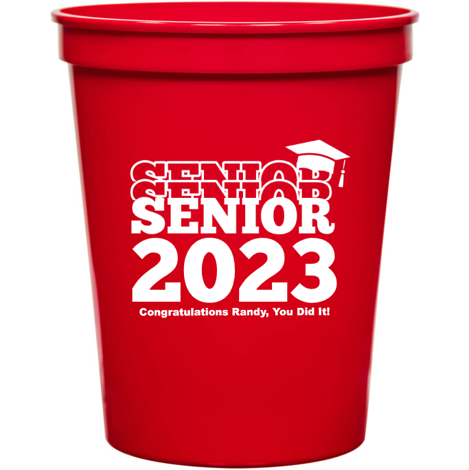 Personalized Senior Graduation Stadium Cups | Custom Cups ...