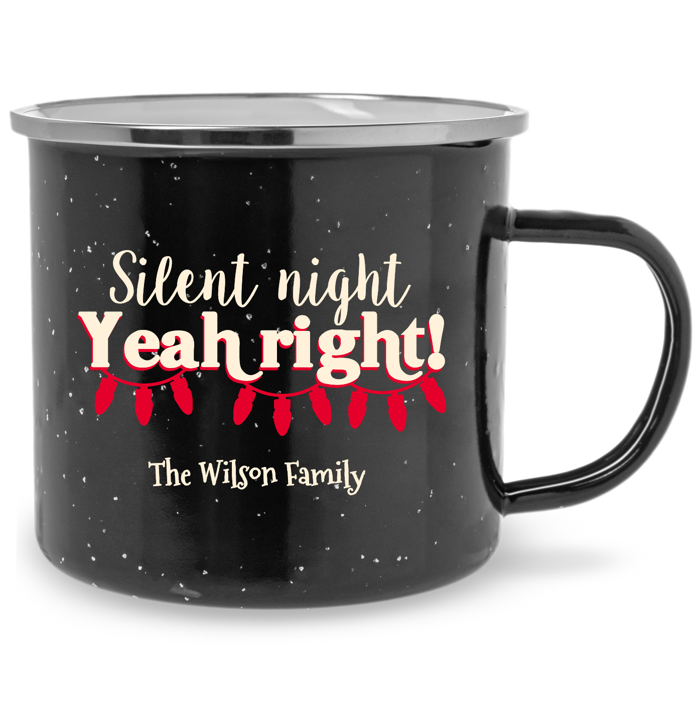 Personalized Silent Night Yeah Right Funny Campfire Mug ...