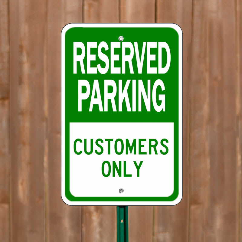 Custom Parking Signs | Custom Parking Signs - 24HourWristbands.Com