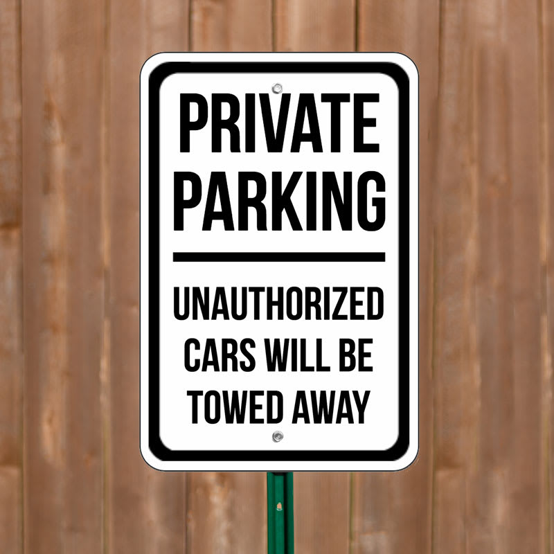 Custom Parking Signs | Custom Parking Signs - 24HourWristbands.Com