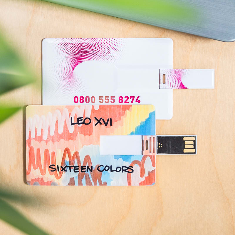 Custom Business Card Flip USB Flash Drives | USB Flash Drives